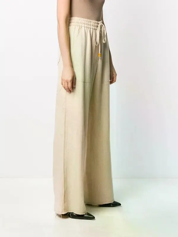 Nanushka Kaissan Track Trousers Wide Leg Alpaca Wool