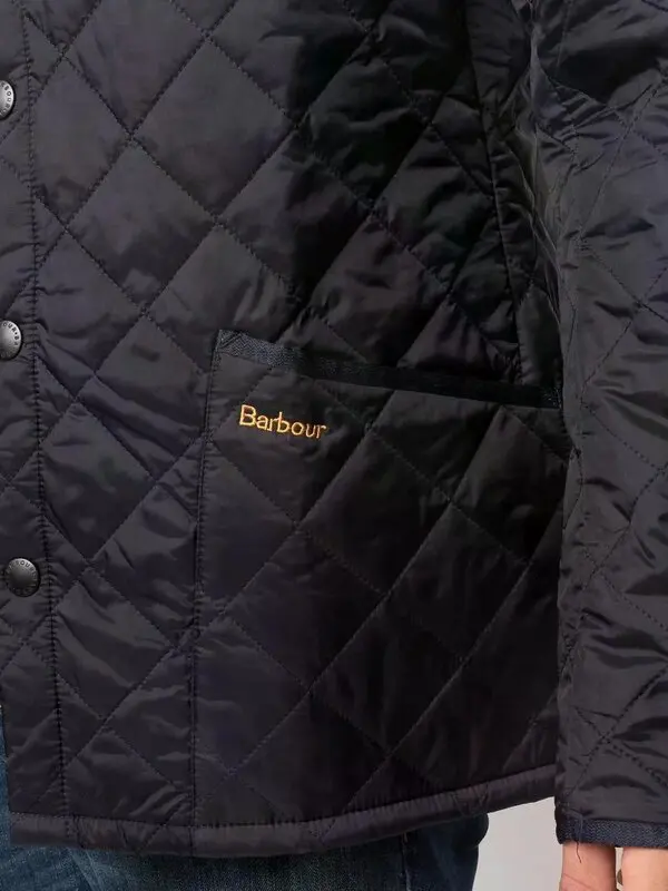 Barbour Liddesdale Diamond Quilted Jacket - Blue
