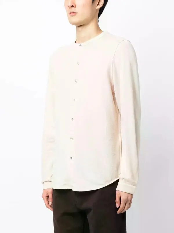 HOLZWEILER Henley-collar Button-down Shirt