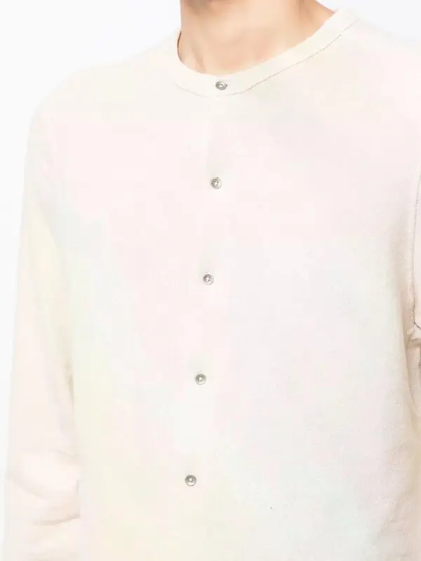 HOLZWEILER Henley-collar Button-down Shirt