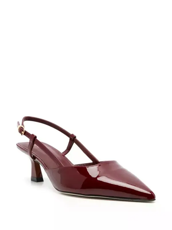 STUART WEITZMAN 60mm Vinnie Patent Slingback Pumps - Red