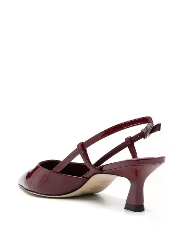 STUART WEITZMAN 60mm Vinnie Patent Slingback Pumps - Red
