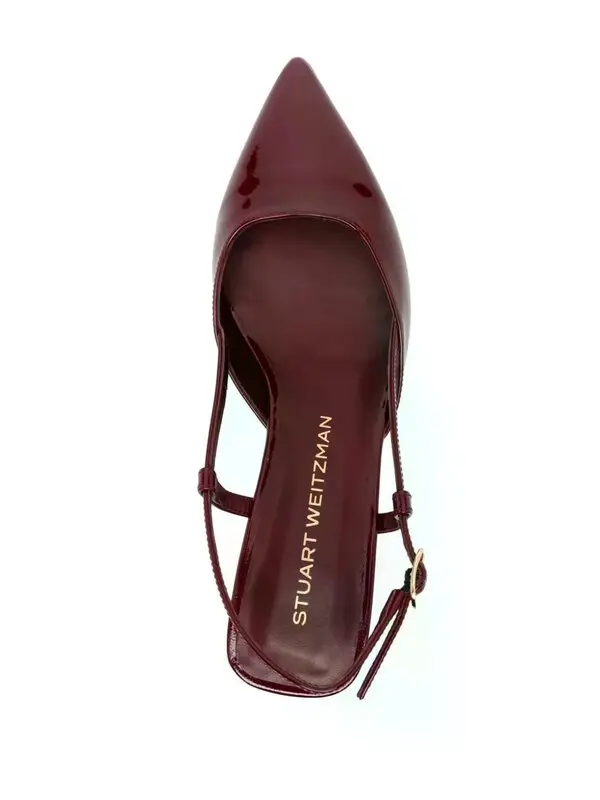 STUART WEITZMAN 60mm Vinnie Patent Slingback Pumps - Red