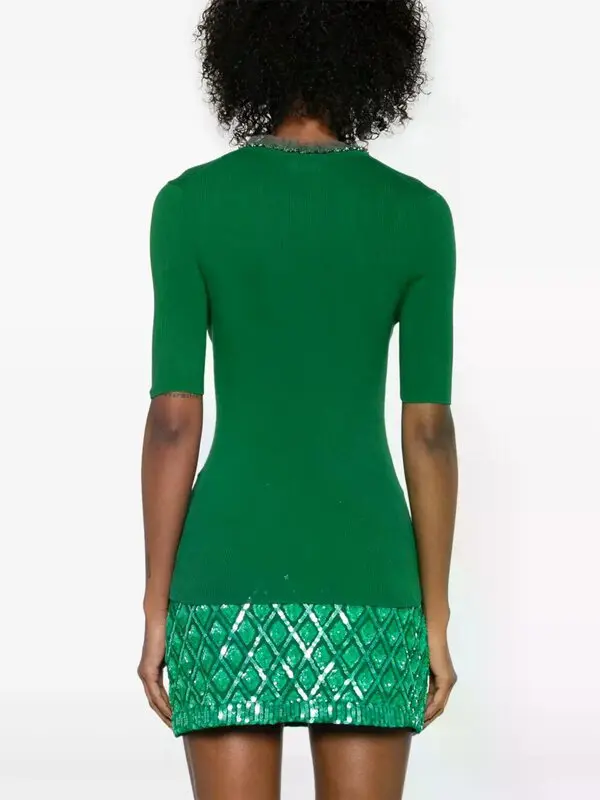 P.a.r.o.s.h Embellished T-shirt - Green