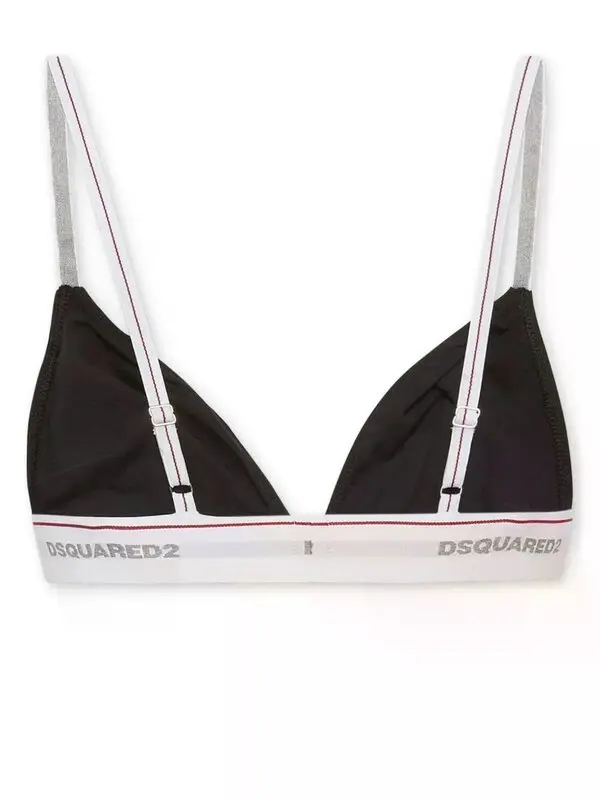 Dsquared2 Logo Triangle Bra - Black