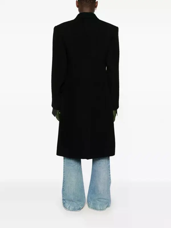 Martine Rose Pilled Finish Double Breasted Coat