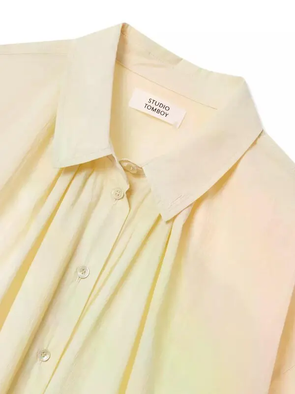 STUDIO TOMBOY Pleated Short-sleeve Shirt