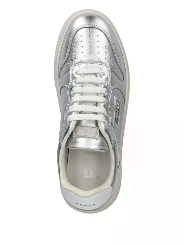 Furla Metallic Effect Trainers