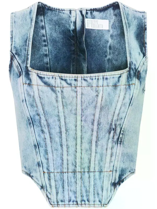 Giuseppe Di Morabito Denim Corset Top