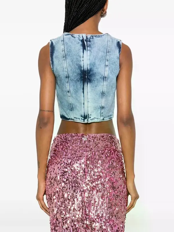 Giuseppe Di Morabito Denim Corset Top