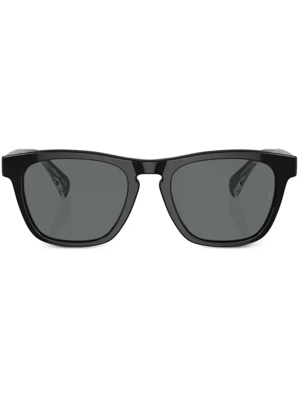 Oliver Spencer Wayfarer-frame Sunglasses - Black