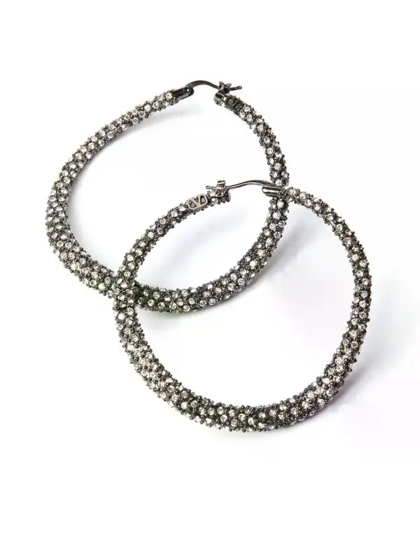 Valentino Garavani Shadowshine Hoop Earrings - Silver