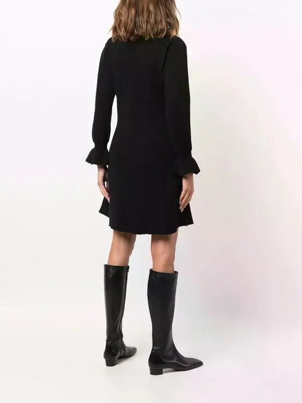 Alberta Ferretti Intarsia-knit Mini Dress