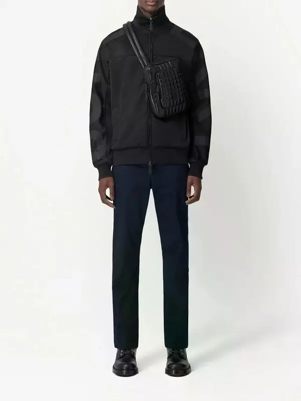 Burberry Monogram Embroidered Straight-leg Trousers