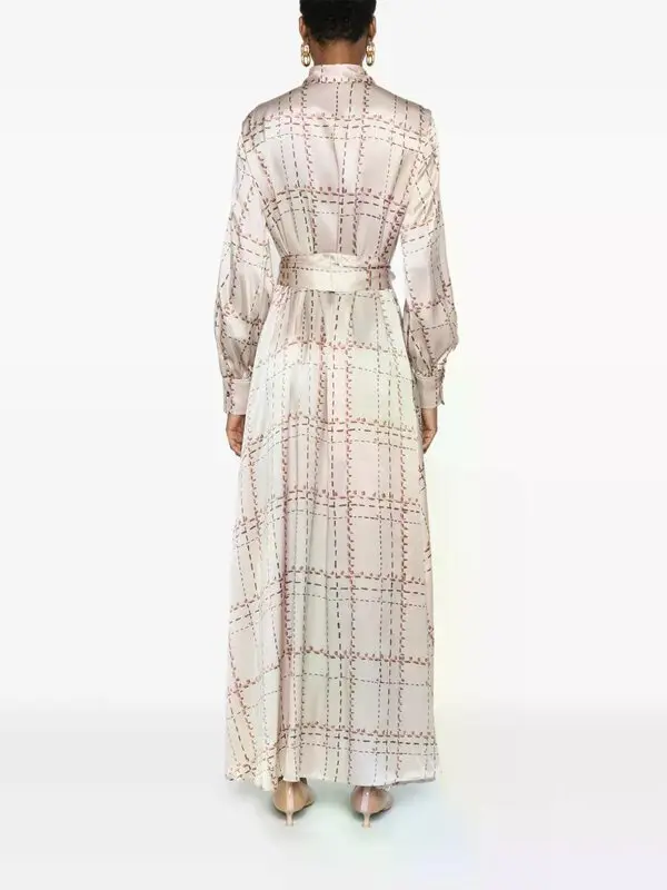 Kiton Printed Silk Shirt Dress
