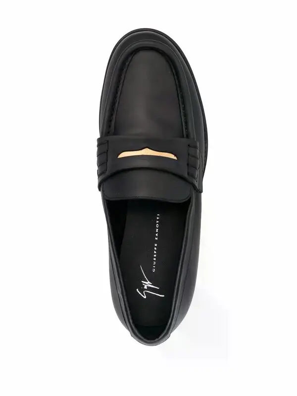 GIUSEPPE ZANOTTI Euro Leather Loafers