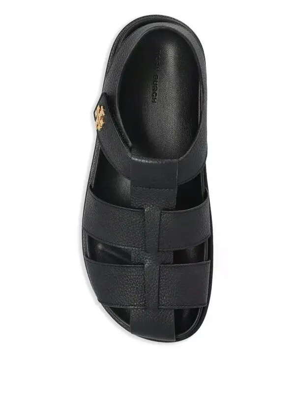 Tory Burch Kira Strappy Flat Sandals - Black
