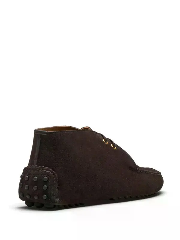 Car Shoe Lace-up Suede Ankle Boots