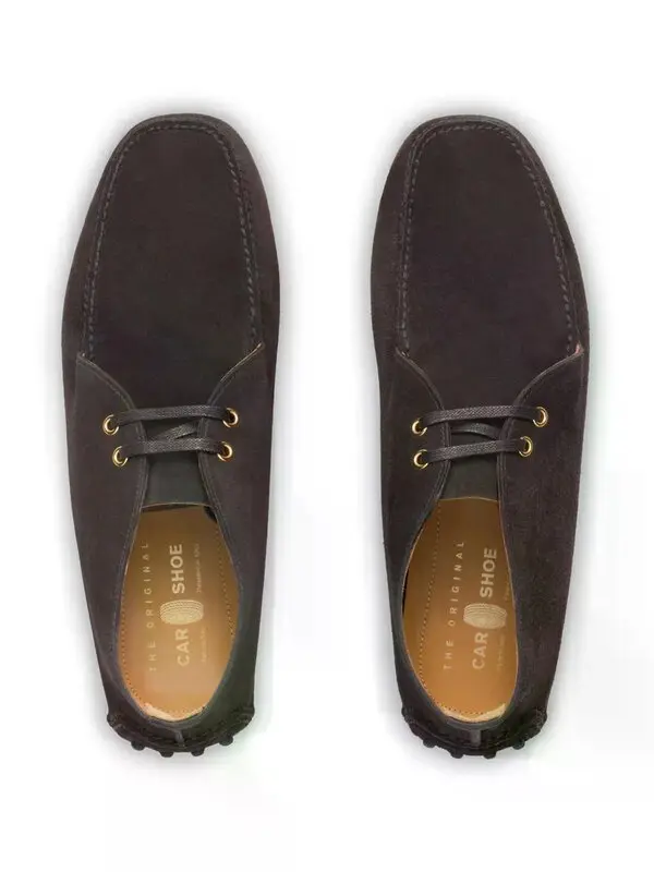 Car Shoe Lace-up Suede Ankle Boots
