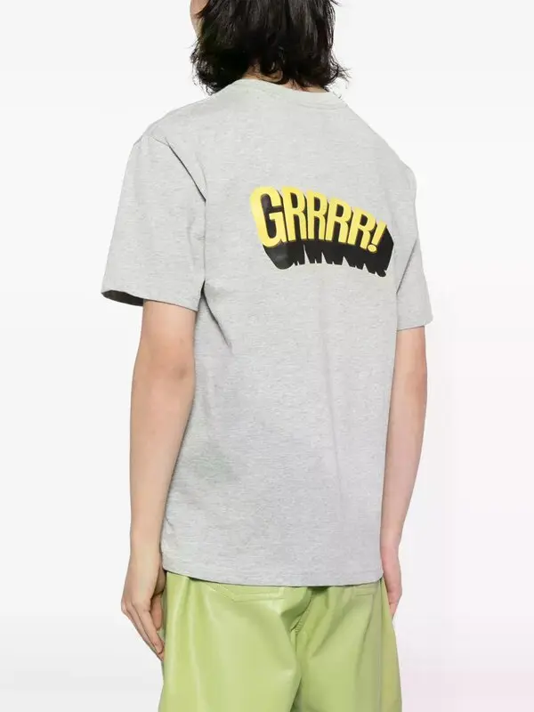 GROUND ZERO Slogan-print Cotton T-shirt