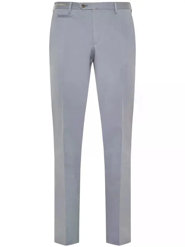 Corneliani Pressed-crease Tapered Trousers
