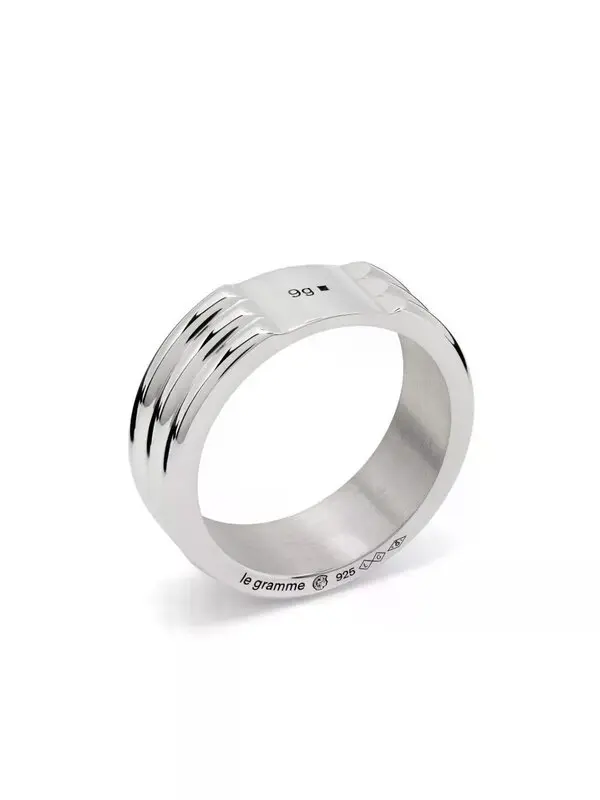Le Gramme Sterling 9g Gordon Band Ring