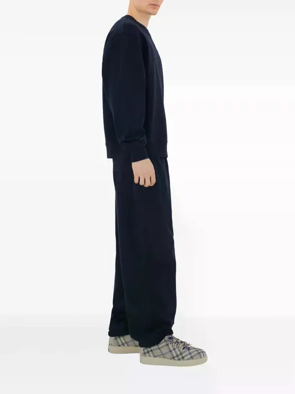 Burberry Logo-appliqué Cotton Track Pants