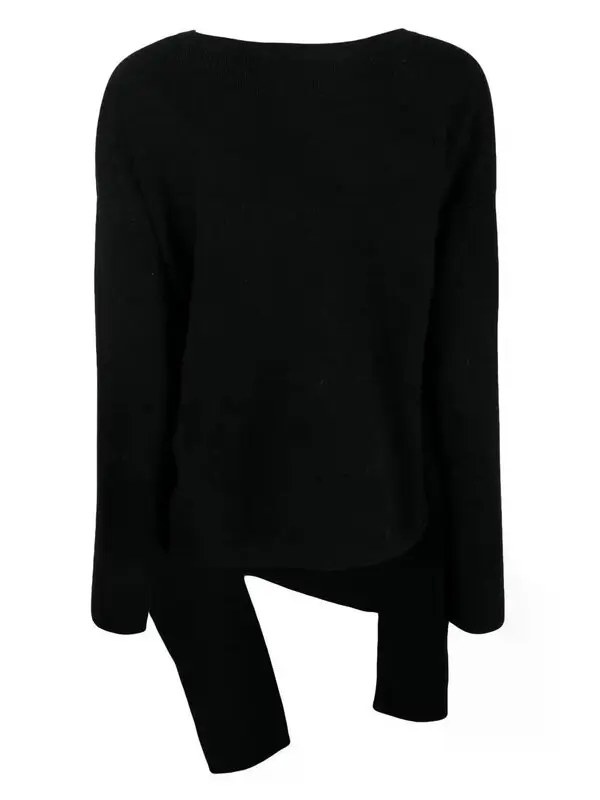 ONEFIFTEEN Asymmetric Hem Knit Sweater