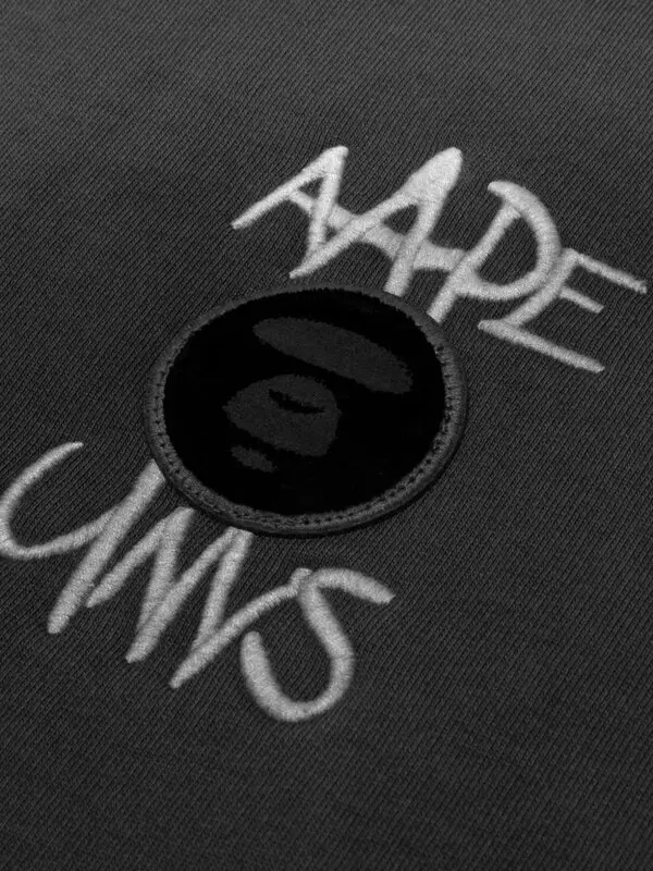 AAPE BY *A BATHING APE Embroidered Logo Long-sleeve Polo Shirt
