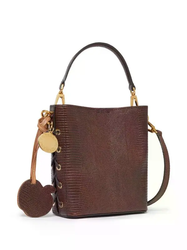 Stella McCartney Frayme Logo-charm Faux-leather Bucket Bag