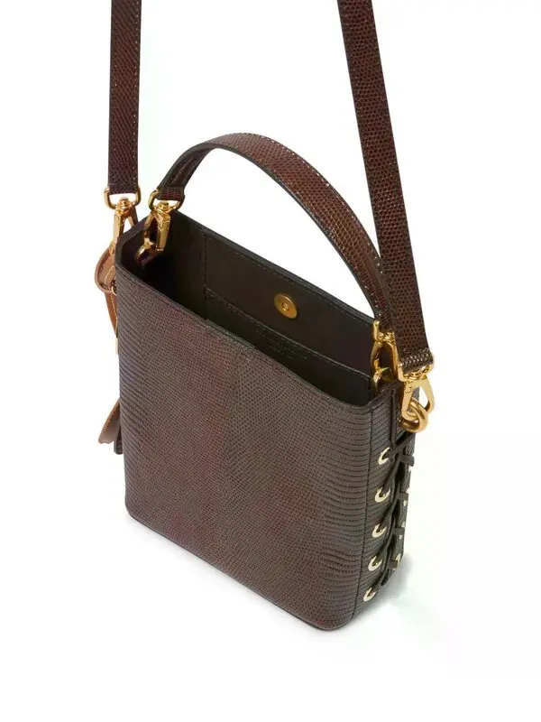 Stella McCartney Frayme Logo-charm Faux-leather Bucket Bag