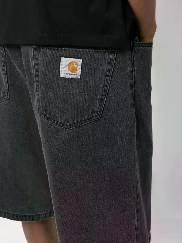 Carhartt Work In Progress Denim Logo Patch Knee-length Shorts