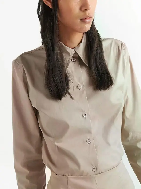 Prada Triangle Logo Poplin Shirt