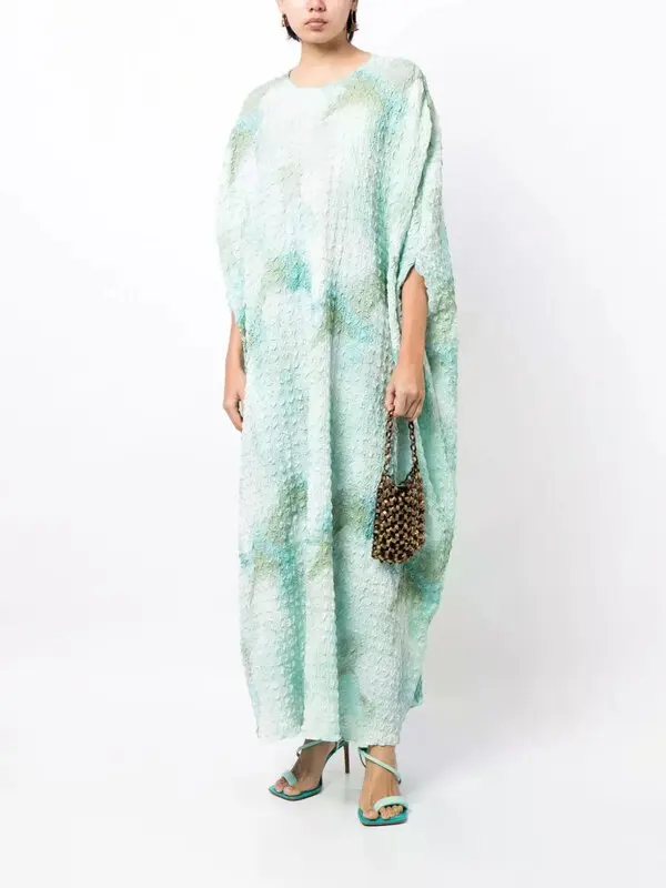 BAMBAH Jacquard Kaftan Dress - Green