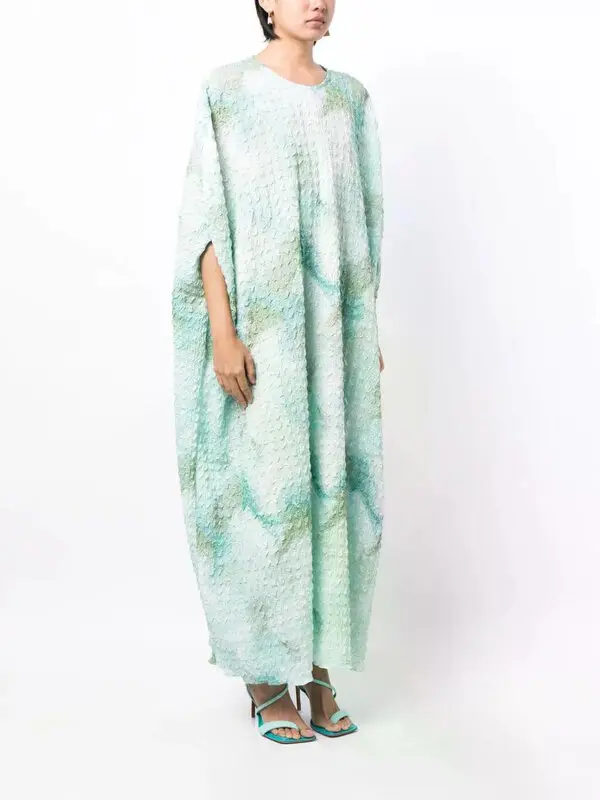 BAMBAH Jacquard Kaftan Dress - Green