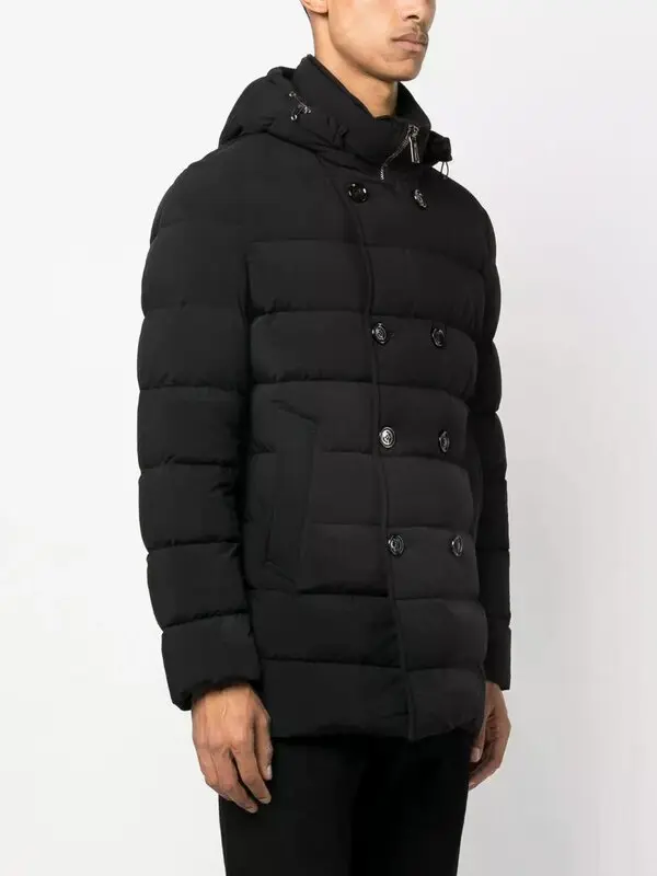 MOORER Long-sleeve Padded Down Jacket - Black