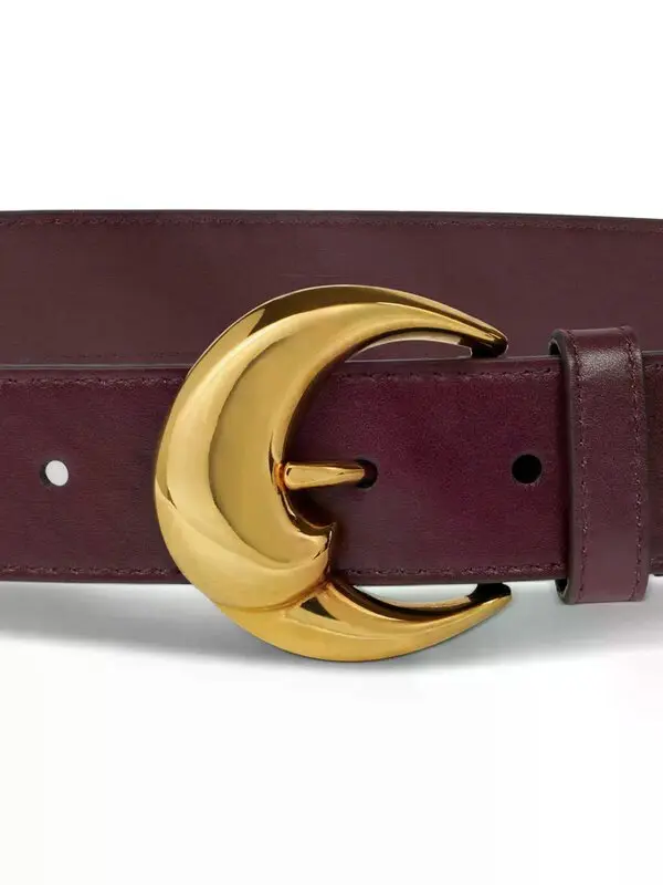 Etro Paisley Buckle Leather Belt - Red