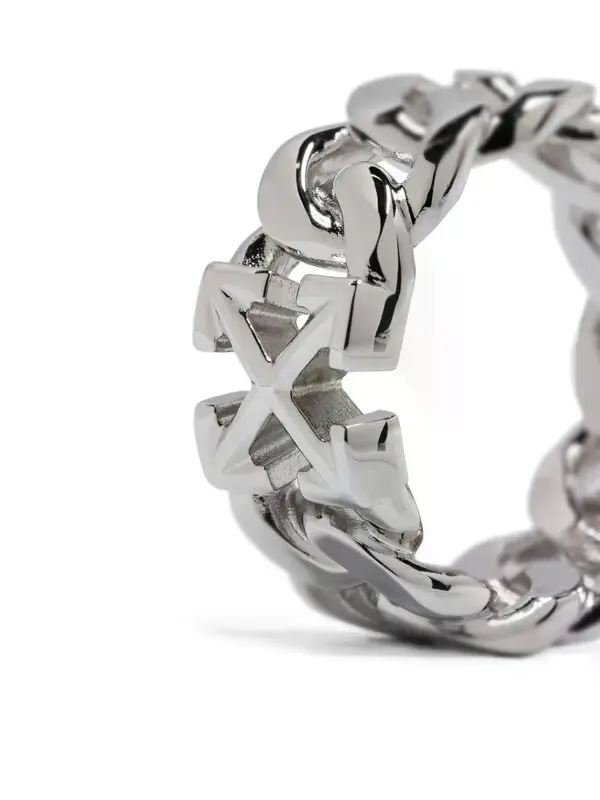 Off-White Arrow Chain Ring