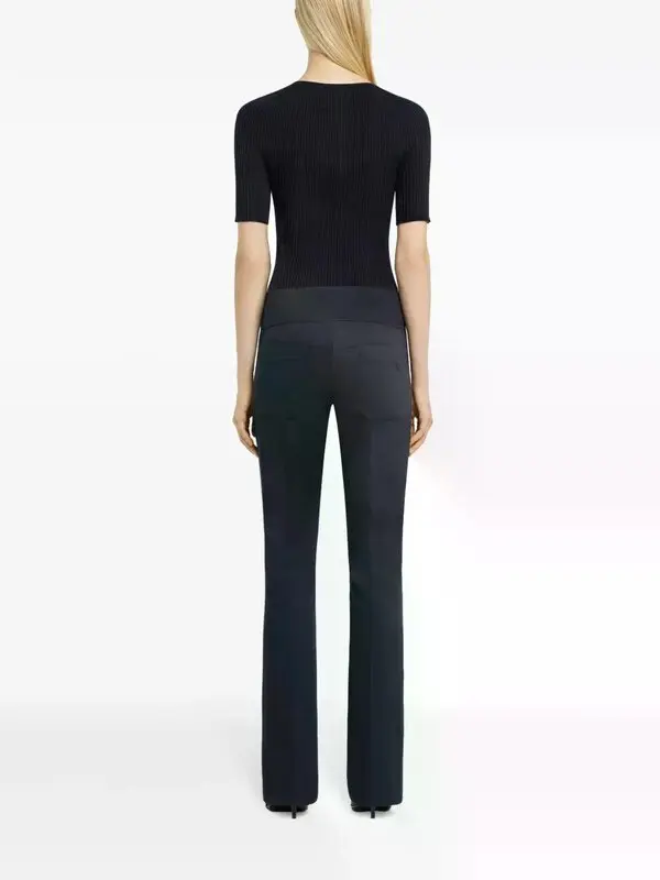 COURREGES Fine-ribbed Jumper With Appliqué Logo