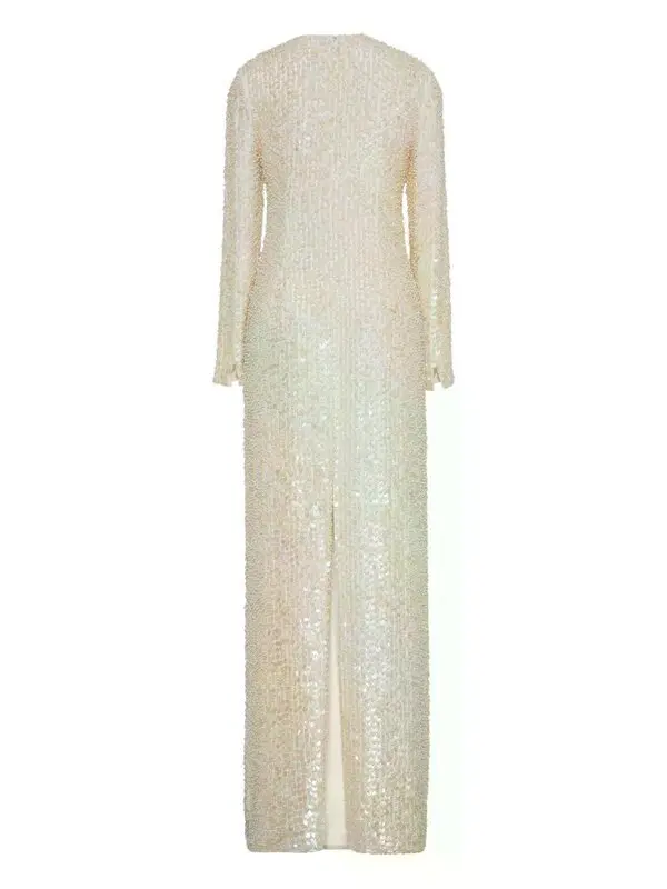 Adam Lippes Sequin Embellished Maxi Dress