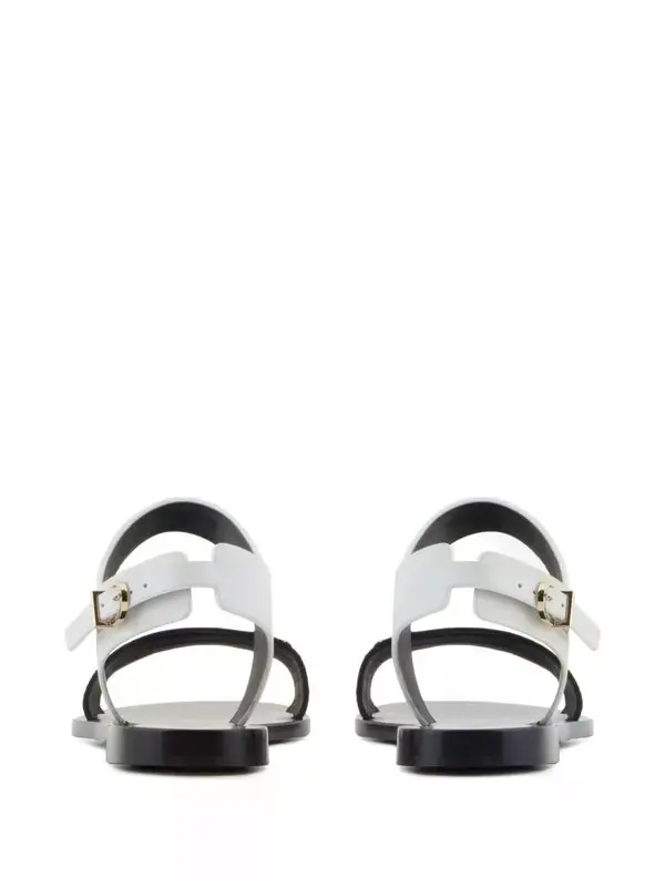 Giorgio Armani Striped Detail Slingback Sandals
