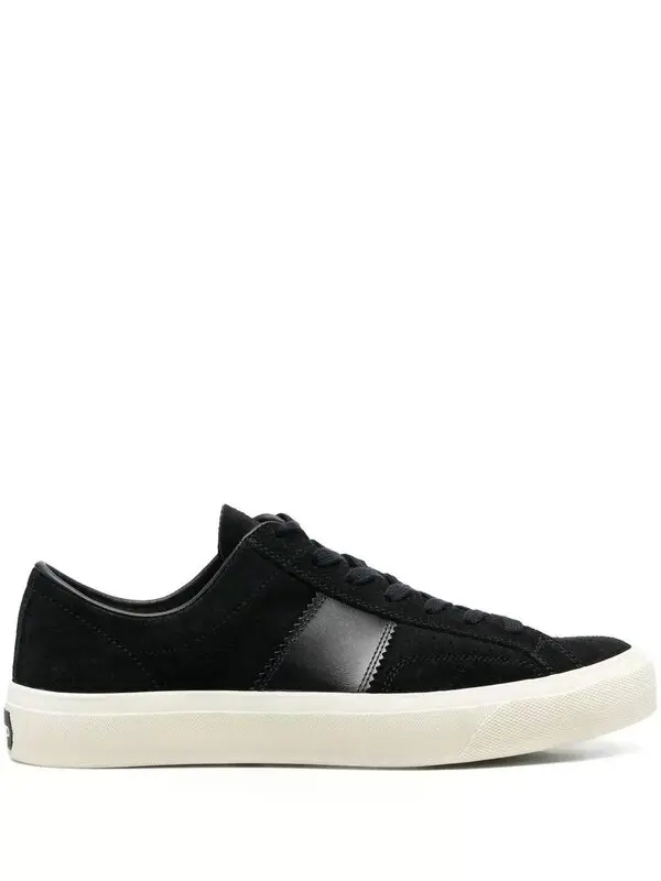 TOM FORD Paneled Logo-print Low-top Sneakers - Black