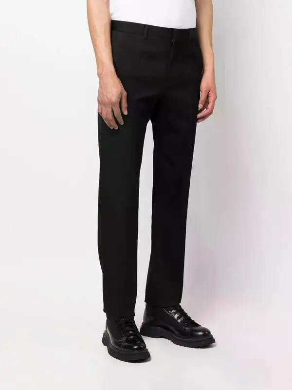 Valentino Garavani Virgin Wool Tailored Trousers - Black