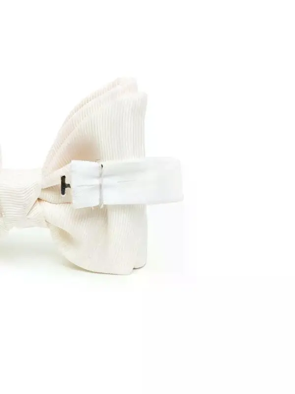 TOM FORD Textured Silk Bow Tie - White