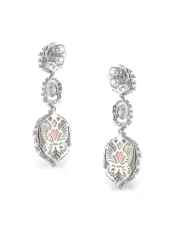 ANABELA CHAN 18kt White Gold Sky Opal Drop Earrings