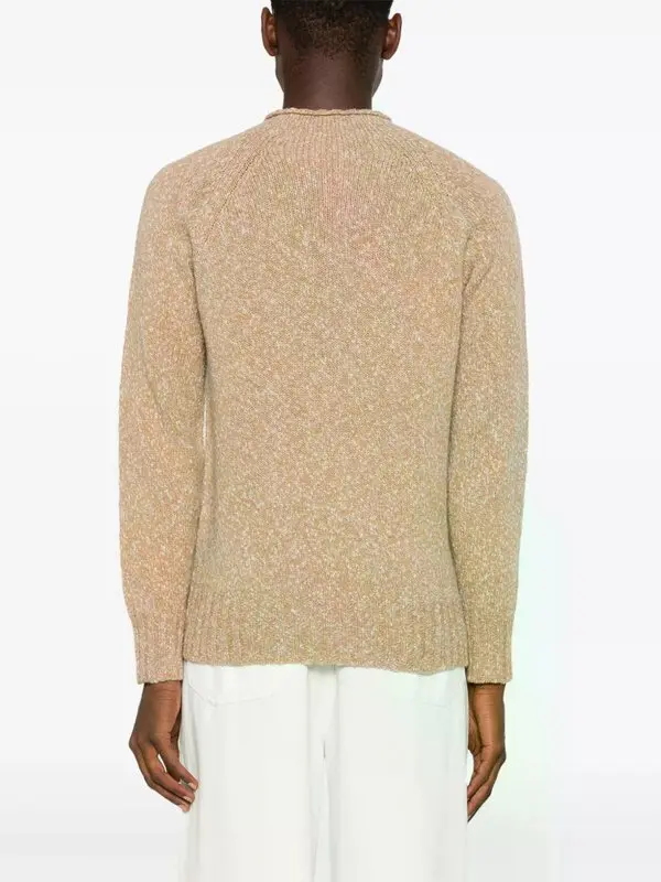 DRUMOHR Mélange Effect Ribbed Knit Sweater