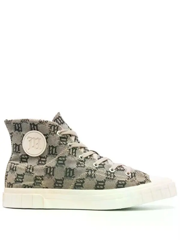 MISBHV Monogram High-top Sneakers - Neutrals