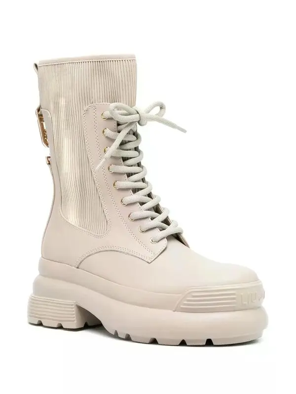 Liu Jo Amy Lace-up Ankle Boots - Neutrals