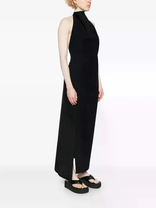 RÓHE Halterneck Virgin Wool Maxi Dress