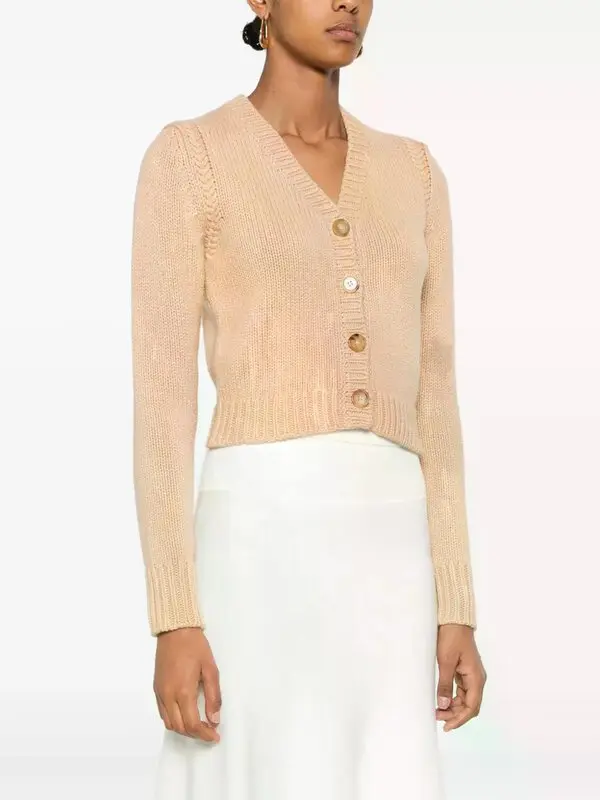 Chloé Cotton-cashmere Blend V-neck Cardigan